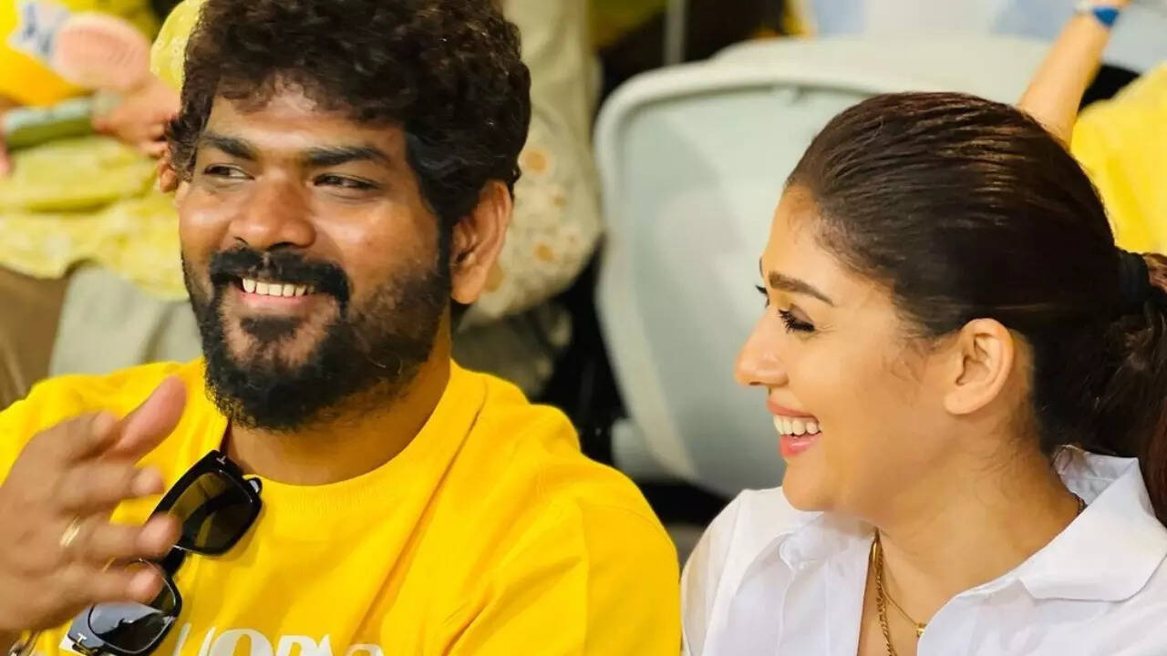 Nayanthara, Vignesh Shivan Cheer For 'Thala' Dhoni As They Attend CSK Vs MI Match In Chennai ...
