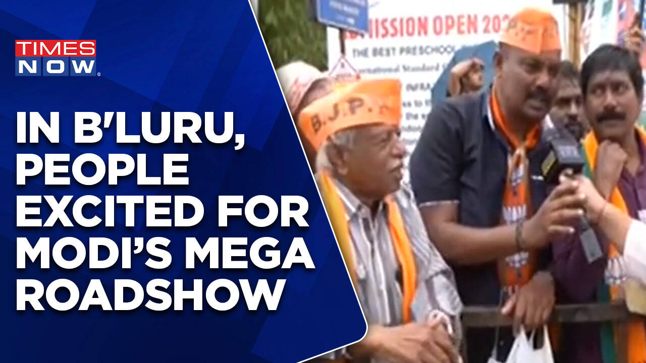 Bengaluru Preps For PM Modi's Rally | People Excited To See Modi Mega ...