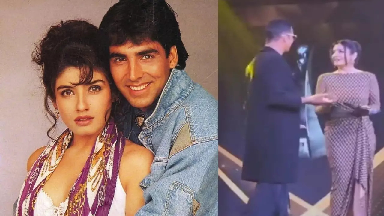 Exes Raveena Tandon, Akshay Kumar Hug And Bury The Hatchet After 20 Years. Netizens REACT ...