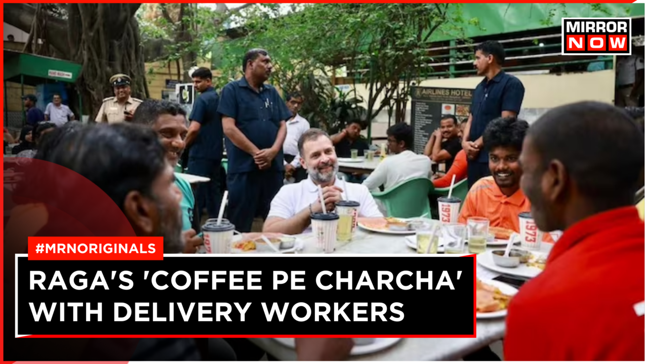 RaGa's 'Coffee Pe Charcha' With Delivery Workers | Times Now