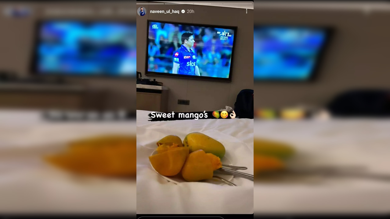The Competition Is... : Day After Naveen Ul Haq's 'Mango' Instagram Story, Virat Kohli Shares ...