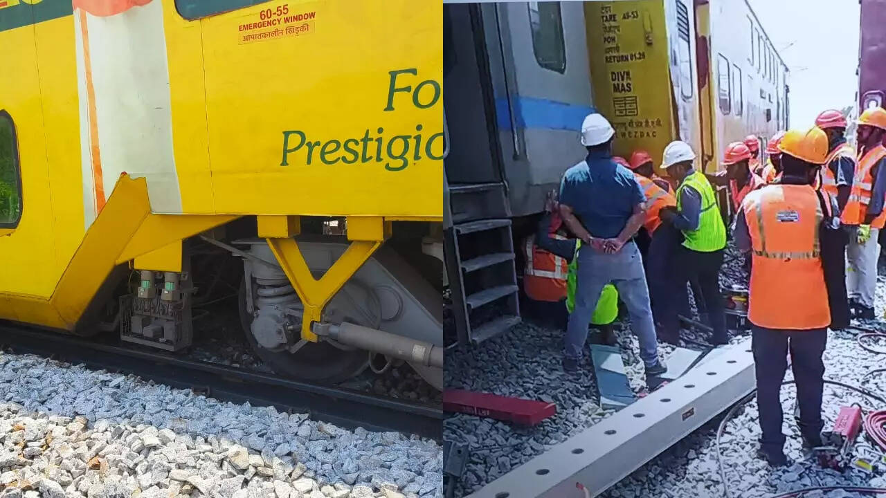 Chennai-Bengaluru AC Double Decker Express Train Derails Near ... Chennai-Bengaluru AC Double Decker Express Train Derails Near ...