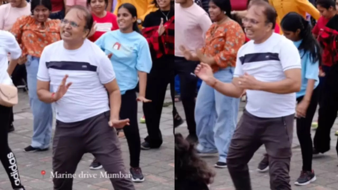 Viral Video Of Uncle Dancing To Lat Lag Gayee At Mumbais Marine Drive Makes The Internet