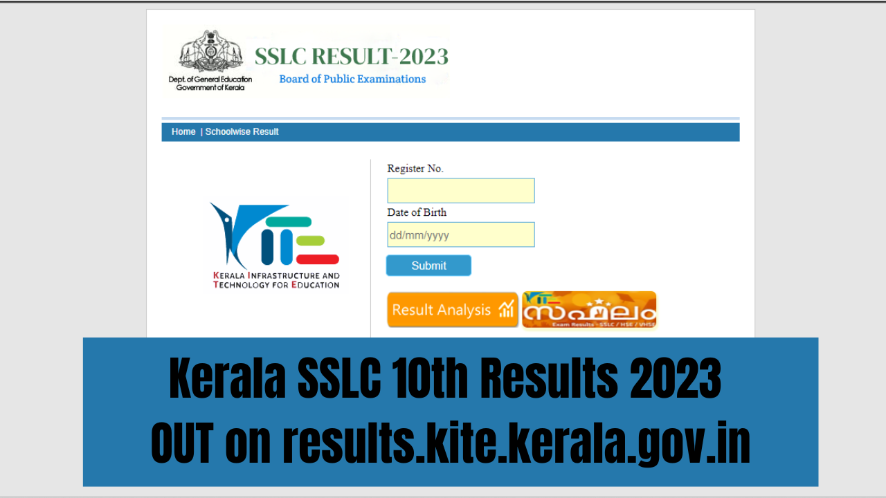 keralaresults.nic.in Results 2023: Kerala SSLC Results DECLARED, Check ...