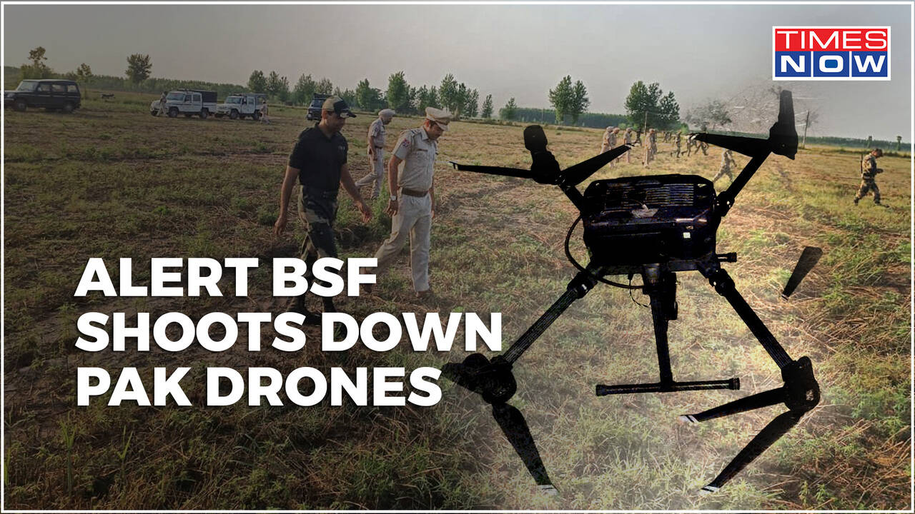 BSF Shoots Down Two Pak Drones in Punjab, Exposes Narco-Terror Nexus, 2 Packets with Drugs ...
