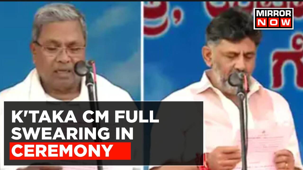 Siddaramaiah, DK Shivakumar Takes Oath As Karnataka CM, Deputy CM Amid Opposition Unity | Top ...