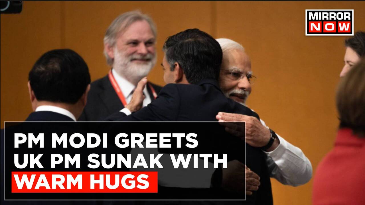 G7 Summit: PM Modi Greets UK PM Rishi Sunak & US President Biden With ...