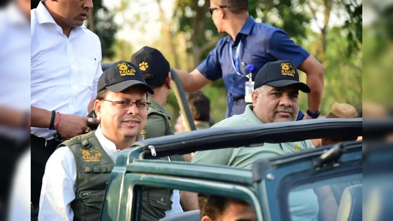 Uttarakhand CM Pushkar Singh Dhami Visits Rajaji National Park ...