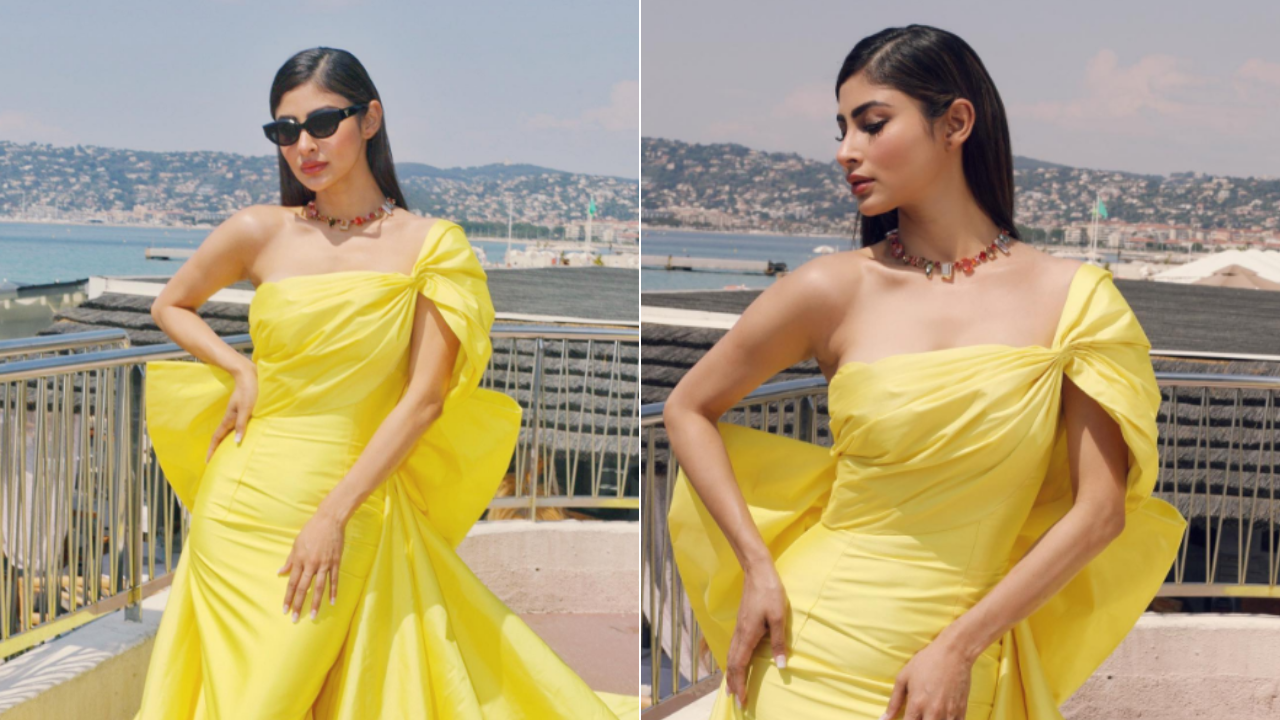 Cannes 2023: Mouni Roy's Debut Gown Is So Dazzling Yellow She's Wearing ...