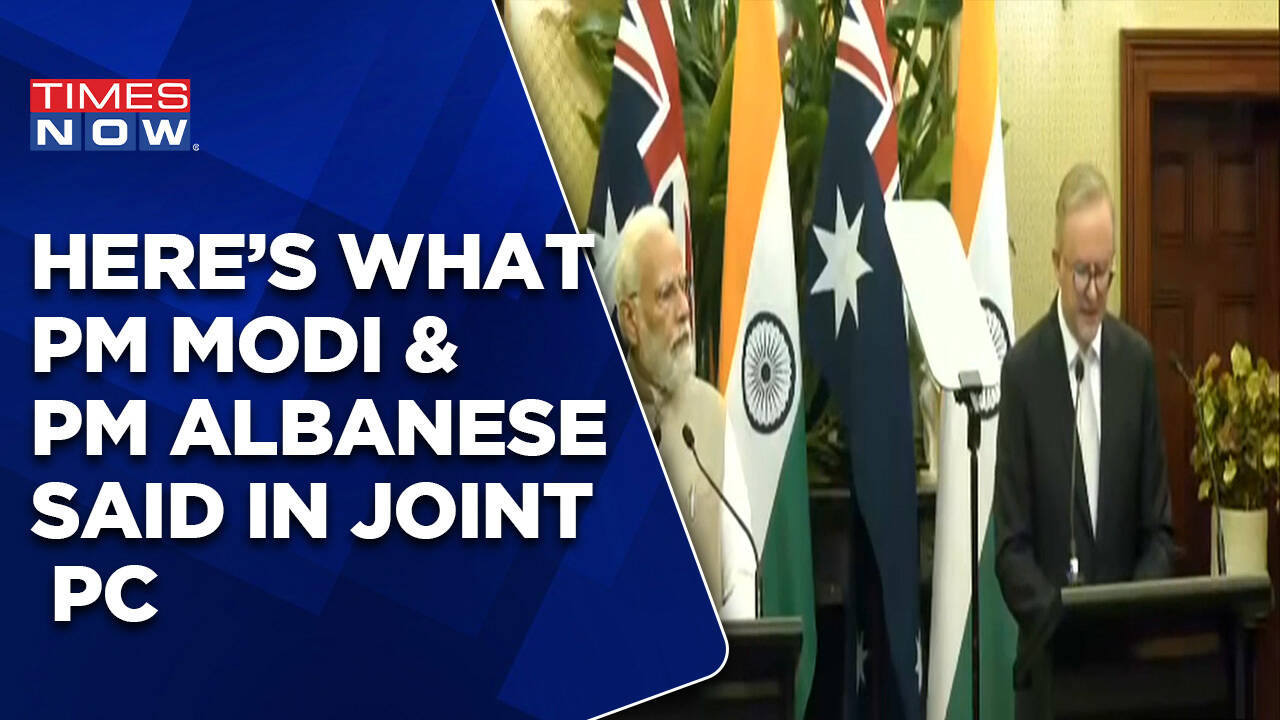 PM Modi & His Australian Counterpart PM Albanese Hold Joint Press Conference After Talks | India ...