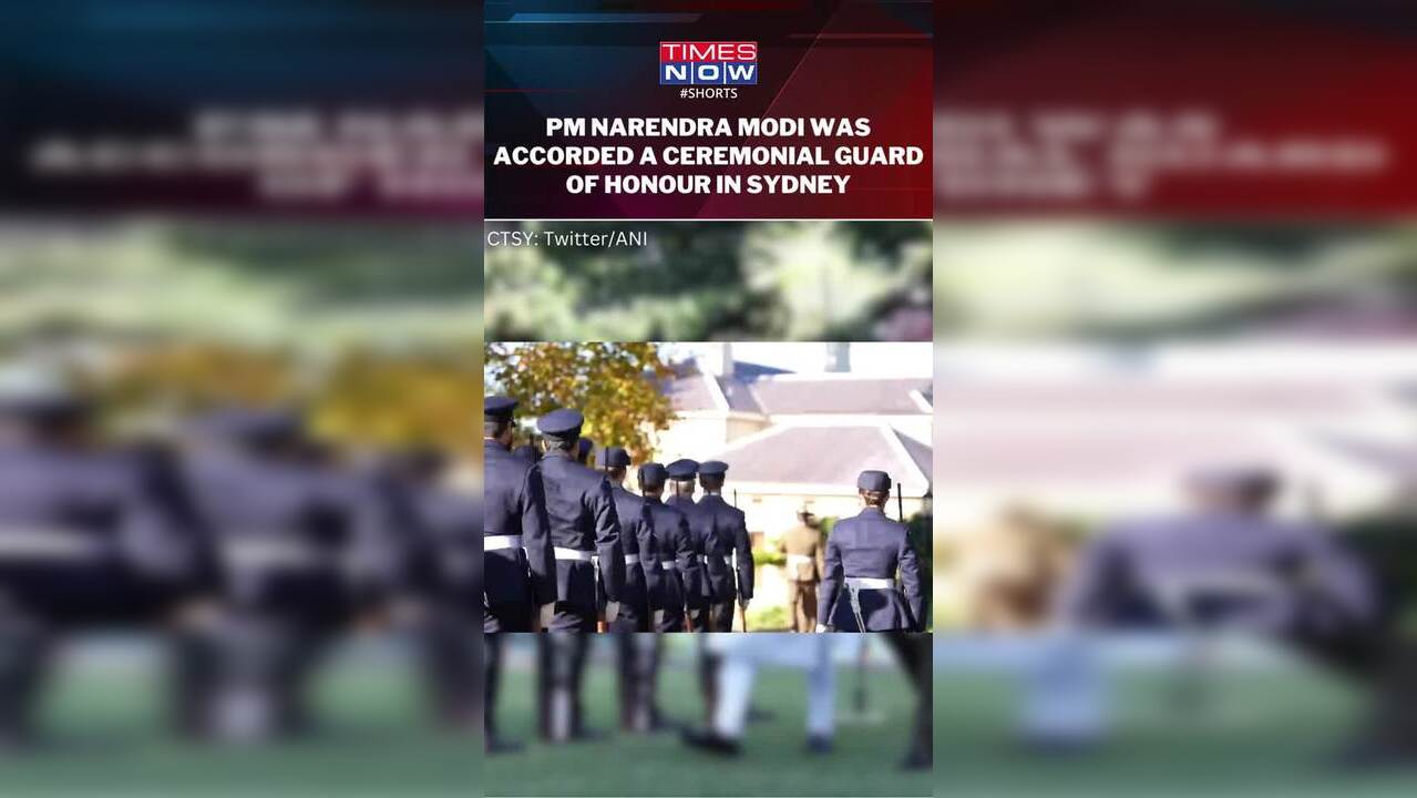 Watch! PM Modi Was Accorded A Ceremonial Guard Of Honour In Sydney #shorts