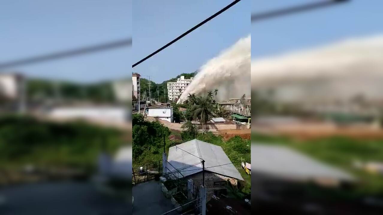Viral Video: Guwahati Pipeline Burst Launches Towering Water Plume ...