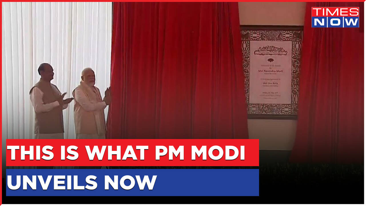 Watch: PM Modi Unveils The Plaque To Mark The Inauguration Of The New ...