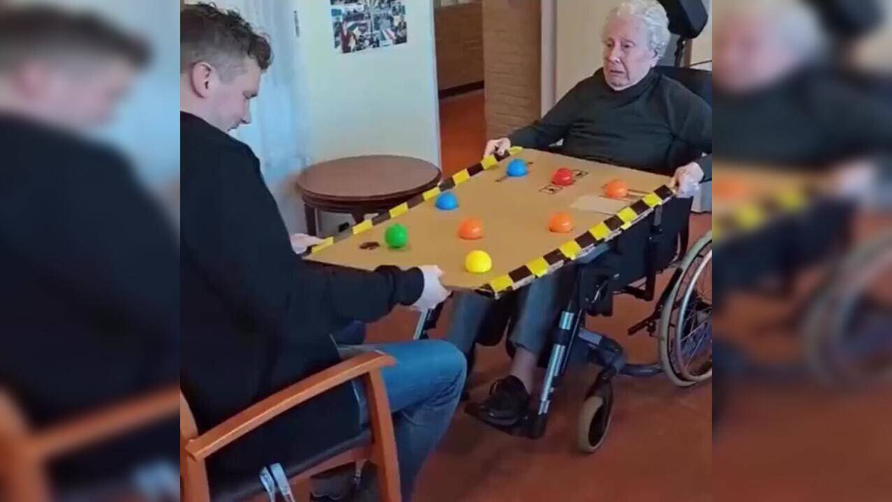 Social Worker Earns Praise For Taking Fun Games To Elderly Residents Of ...