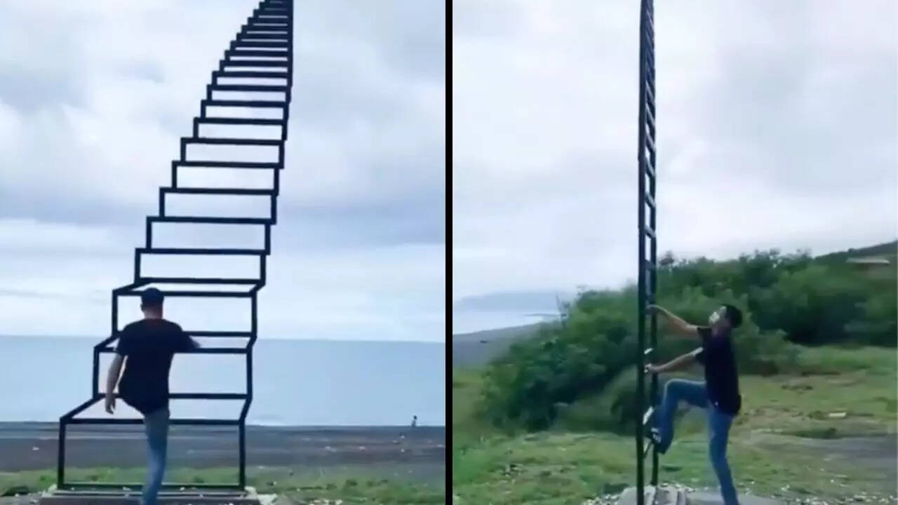 Viral Video: The ‘Staircase to Heaven’ is But An Optical Illusion ...