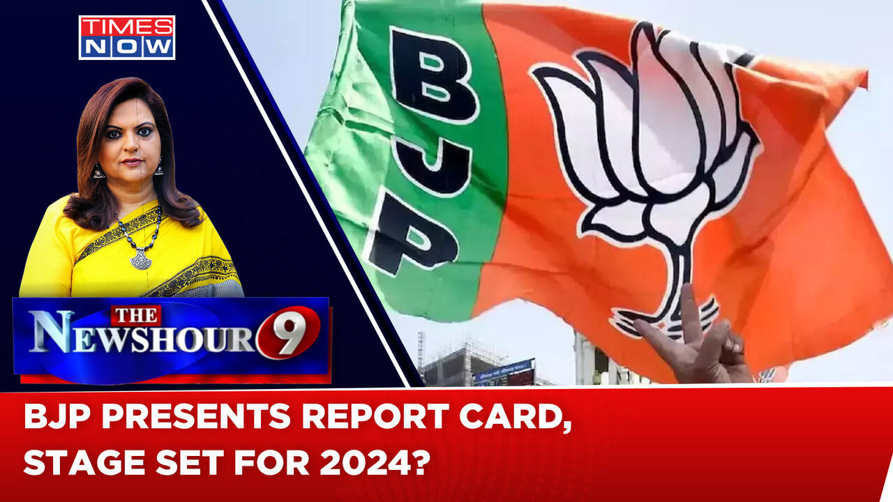 BJP Presents 'A' Report Card On Completing 9 Yrs In Power | Stage Set ...