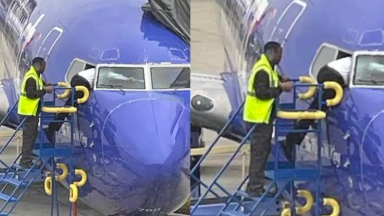 Pilot Squeezes Himself Through Cockpit Window After Getting Locked Out ...