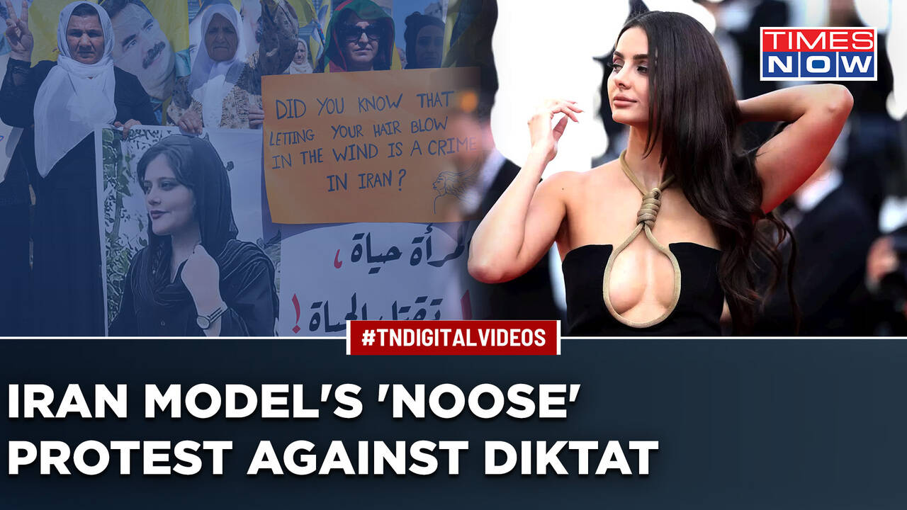 Iranian Model's ‘Stop Execution’ Noose Dress Makes Bold Statement at Cannes, Irks Tehran | Times Now