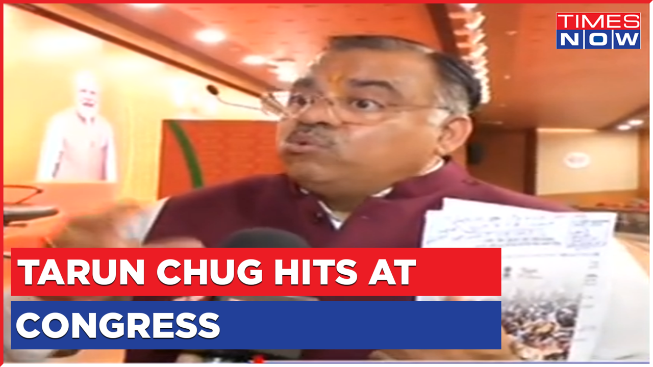Tarun Chug Hits At Congress As BJP Gears Up For Massive Outreach For ...