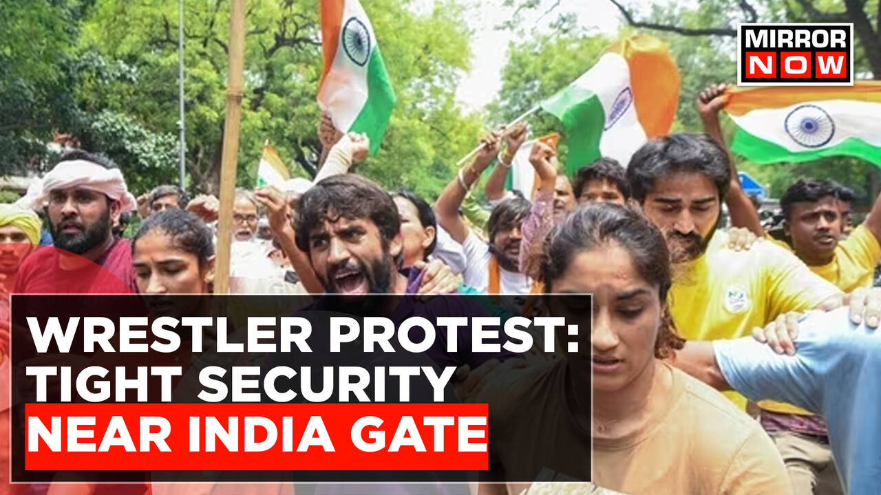 Wrestlers' Protest Latest: Tight Security Near India Gate Amid Hunger ...