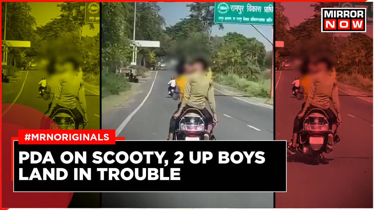 Uttar Pradesh: 2 boys were caught kissing each other on a moving scooty, Rampur police responds ...