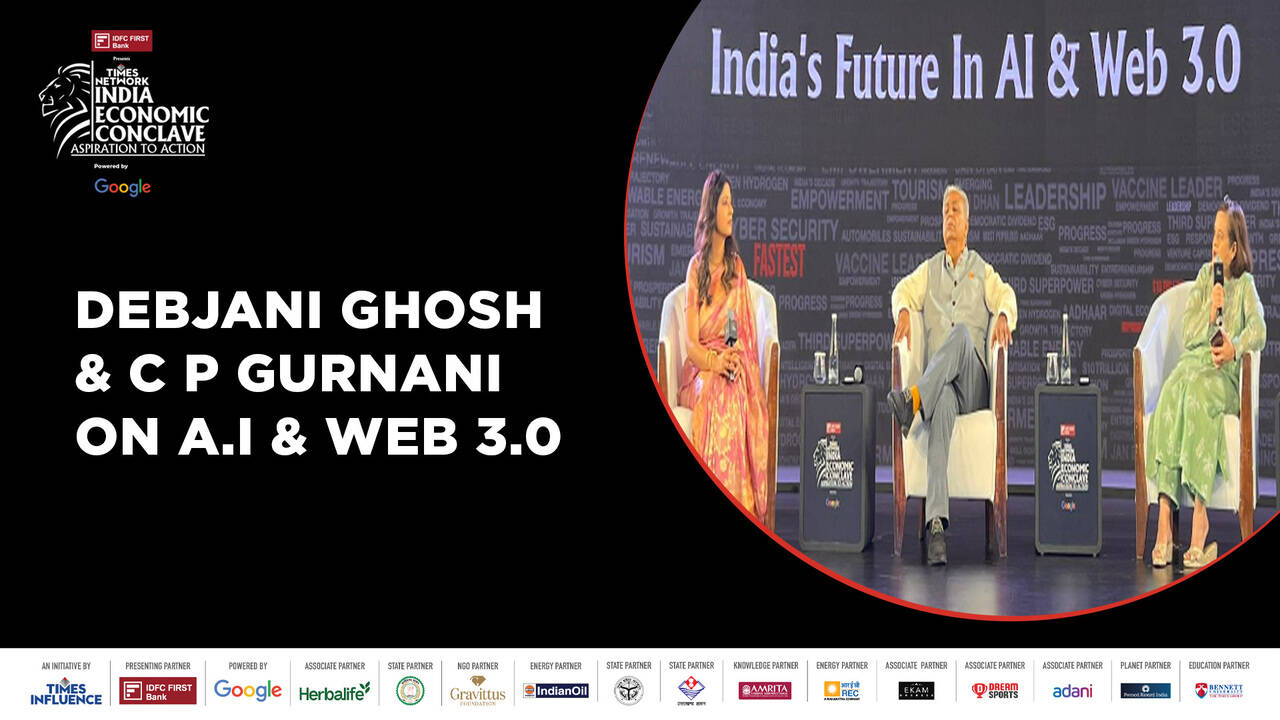 NASSCOM President. Debjani Ghosh & Tech Mahindra MD & CEO C P Gurnani ...