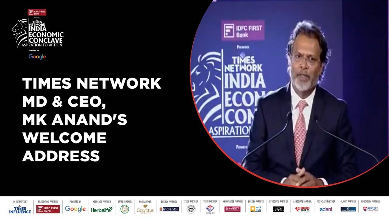 MK Anand, MD & CEO Of Times Network Delivers Welcome Address At India ...
