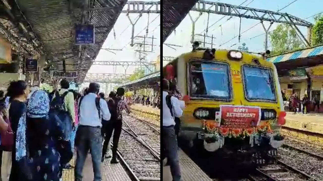 Viral Video: Mumbai Local Train Commuters Cheer for Retiring Motorman | Viral Videos News, Times Now
