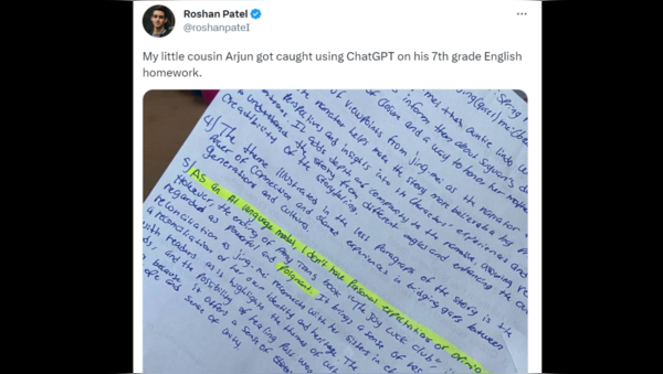 School Student Attempts To Cheat on English Assignment Using ChatGPT ...