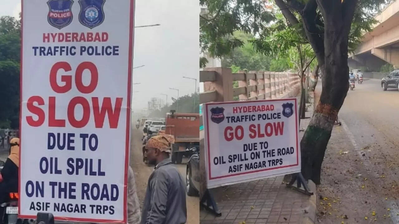 Hyderabad: Motorists Slip, Traffic Hit as Over 16,000 Litres of Engine ...