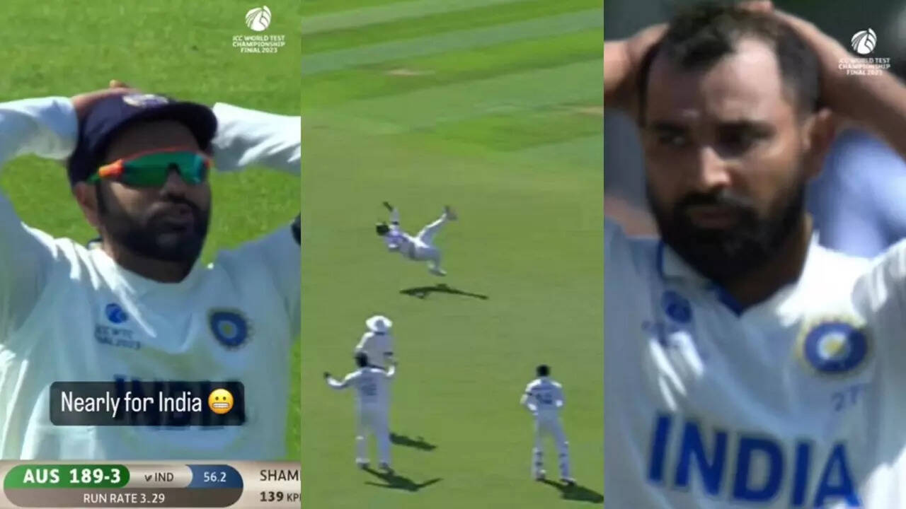 WATCH: Rohit Sharma, Shami's Reaction After Ajinkya Rahane Nearly Takes ...