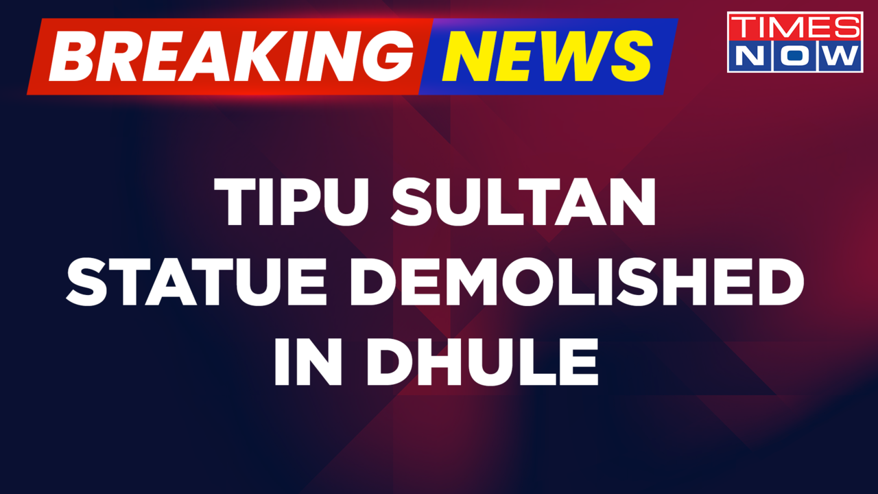 Breaking News | 'Illegal' Tipu Sultan Statue Demolished In Dhule After ...