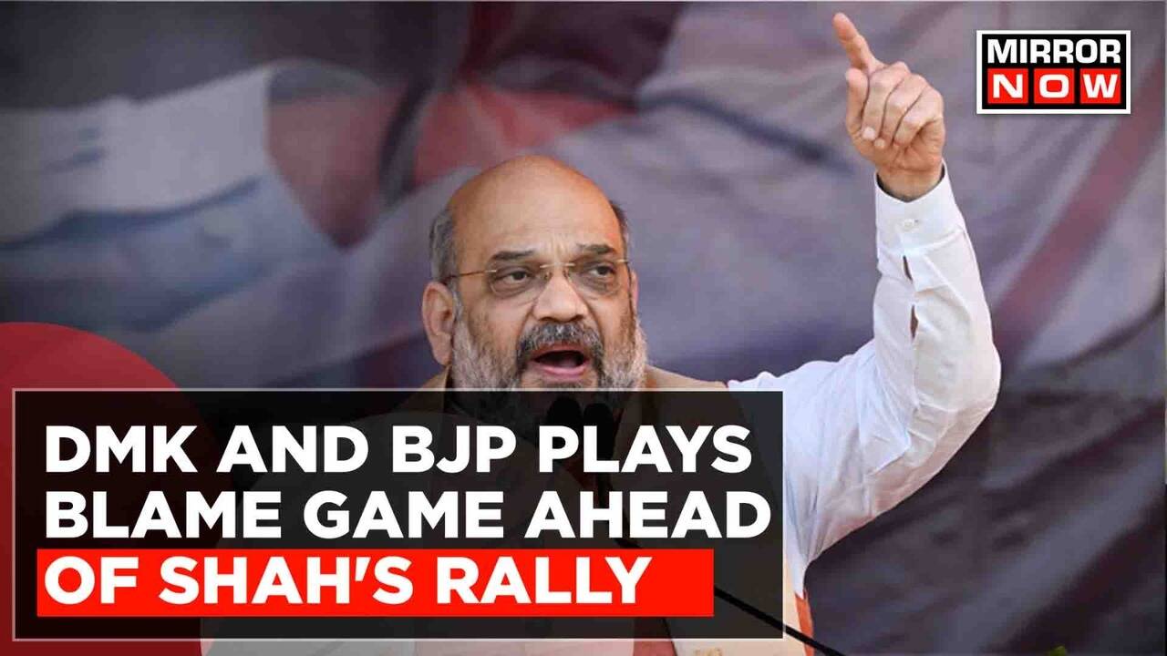 War Of Word Intensifies Between BJP And DMK As Home Minister Amit Shah Visits Chennai | Top News ...