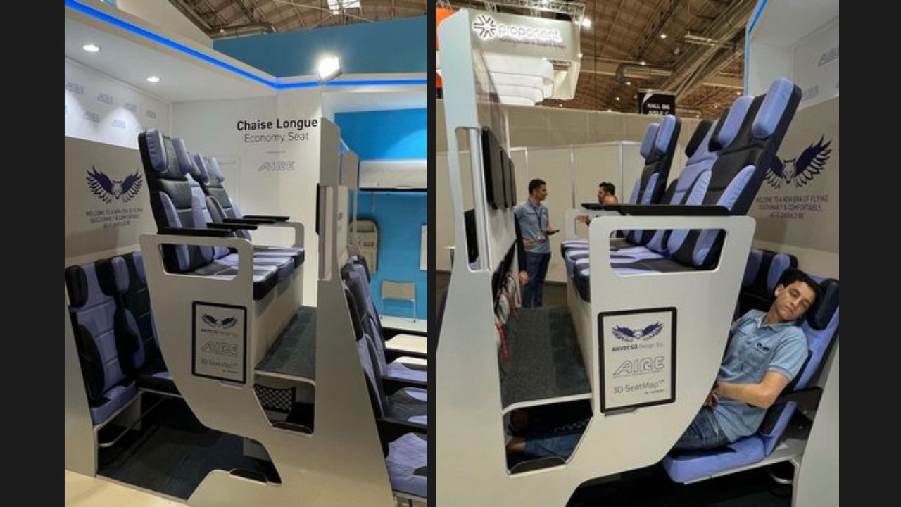 Viral Photos Of Double-Decker Airplane Seats Sparks Flatulence, Legroom Debate On Social Media ...