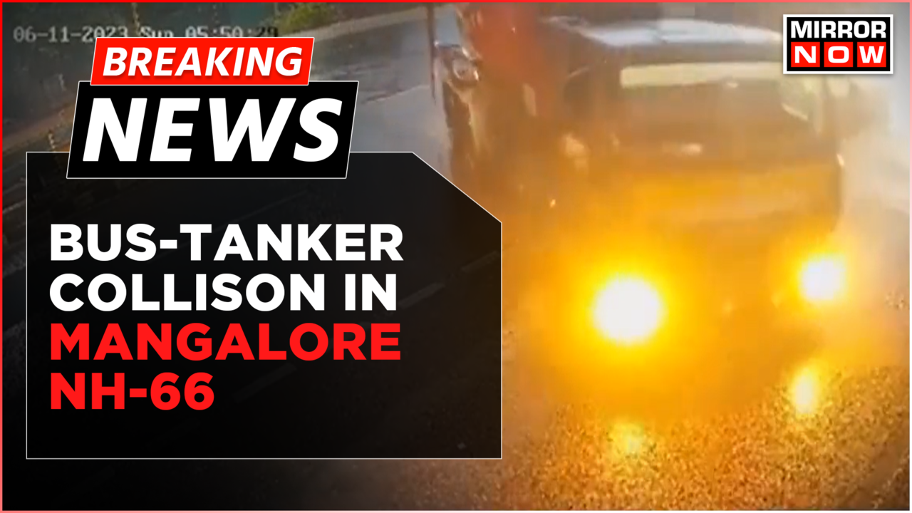 Breaking News | Bus-Tanker Collison In Mangaluru On NH-66 | Latest ...