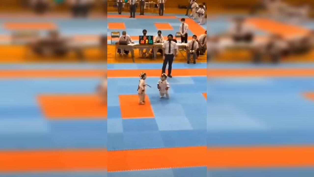 One Of The Cutest Martial Art Fights Ever: Clip Showing Tournament Bout ...