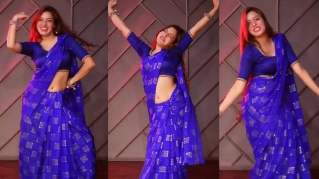 Viral Video | Saree-Clad Woman's Enchanting Dance To 'Jhalla Wallah ...