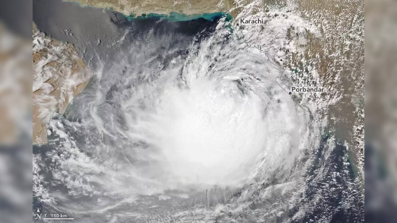 Cyclonic Storm Biparjoy STtaus How Cyclone Biparjoy Looks Like From ...