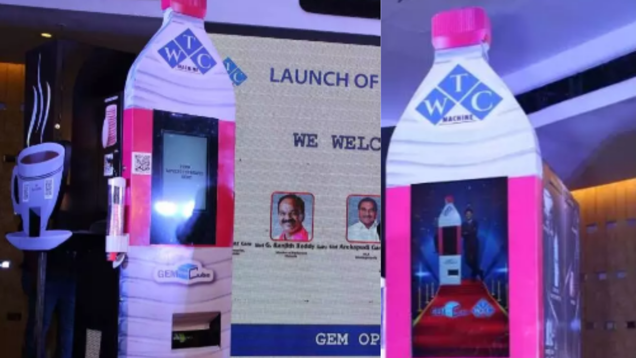 World's First Water-Tea-Coffee ATM Launched In Hyderabad; Even ...