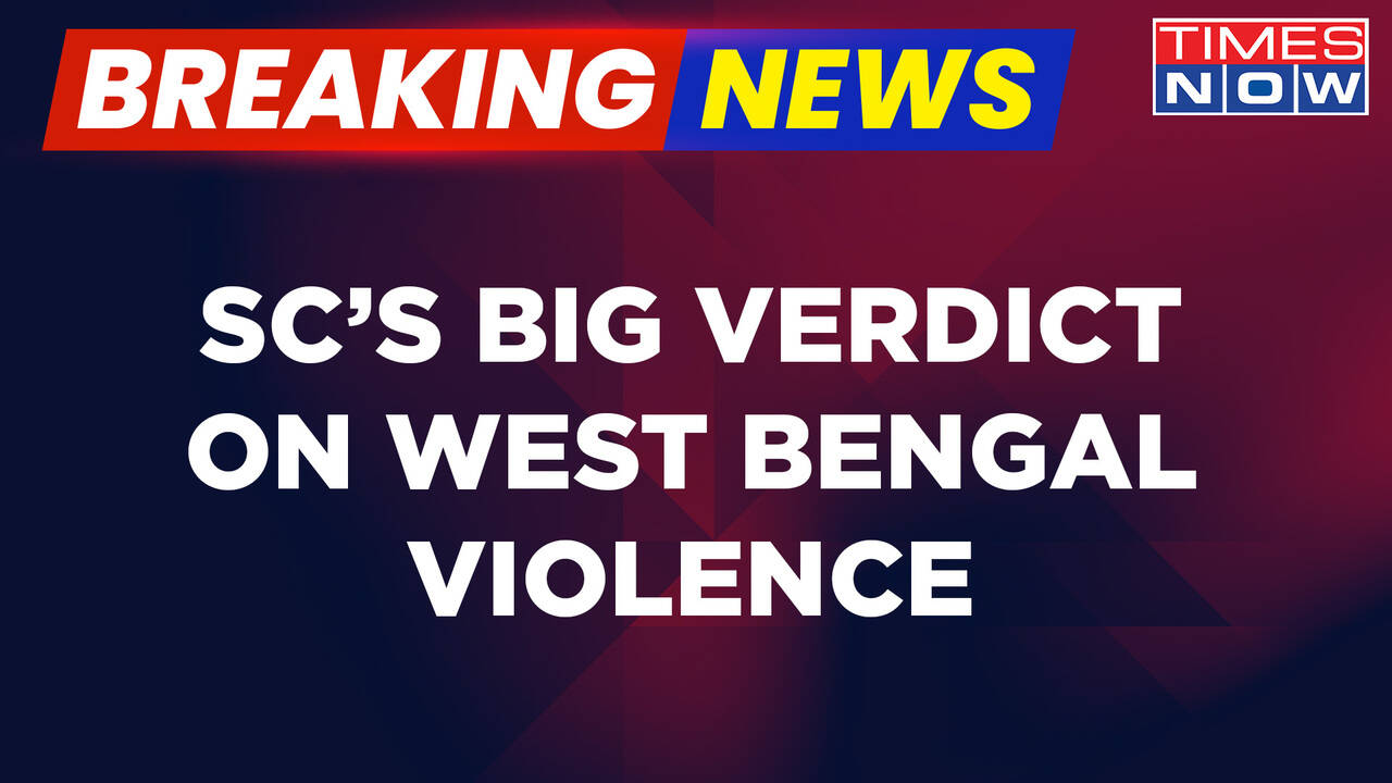 Breaking News | 'Polls Can't Be A Reason For Violence' | SC's Big ...