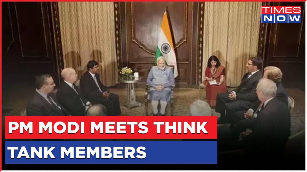 Exclusive: PM Modi Meets Members Of Think Tank, Academics In New York ...