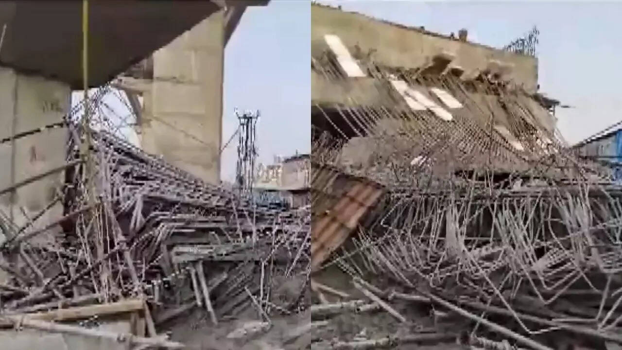 Slab of Flyover Collapses in Hyderabad’s LB Nagar | Hyderabad News ...