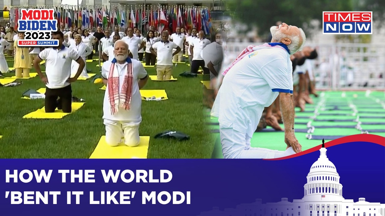 PM Modi's Yoga Session At UN: India Takes Yoga Global, Leads Historic ...