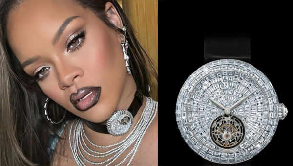 Rihanna WEARS Rs 5.7 Crore 30-Carat Diamond Watch Choker At LV Fashion ...