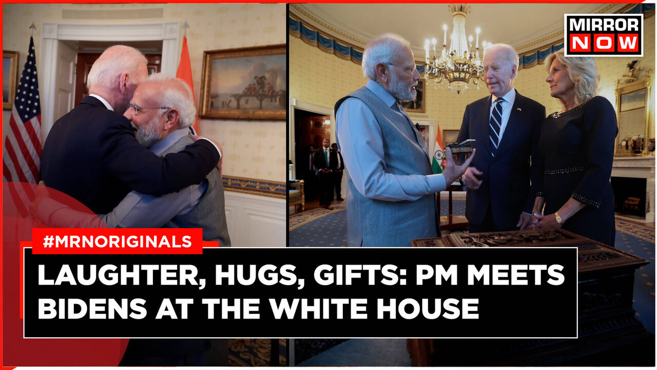 Laughter, Hugs, Gifts: Pm Meets Bidens At The White House | Society ...
