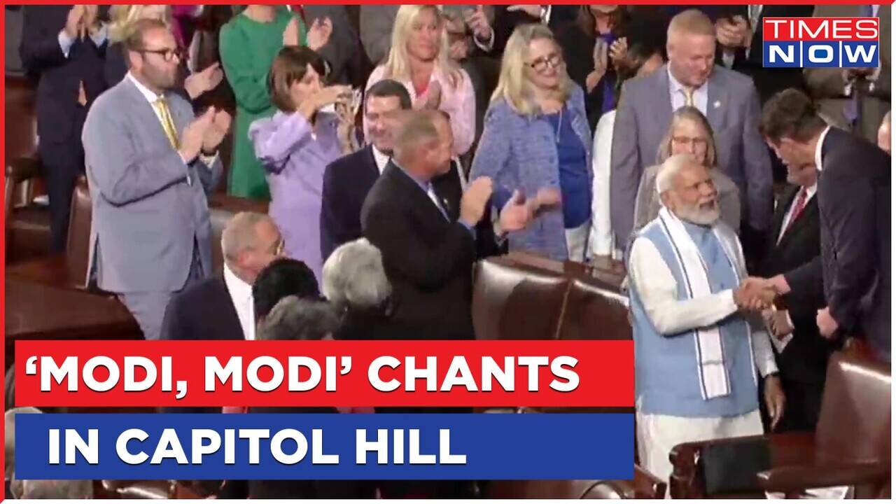 PM Modi Arrives At US Capitol Hill To Address Joint Sitting Of The US ...