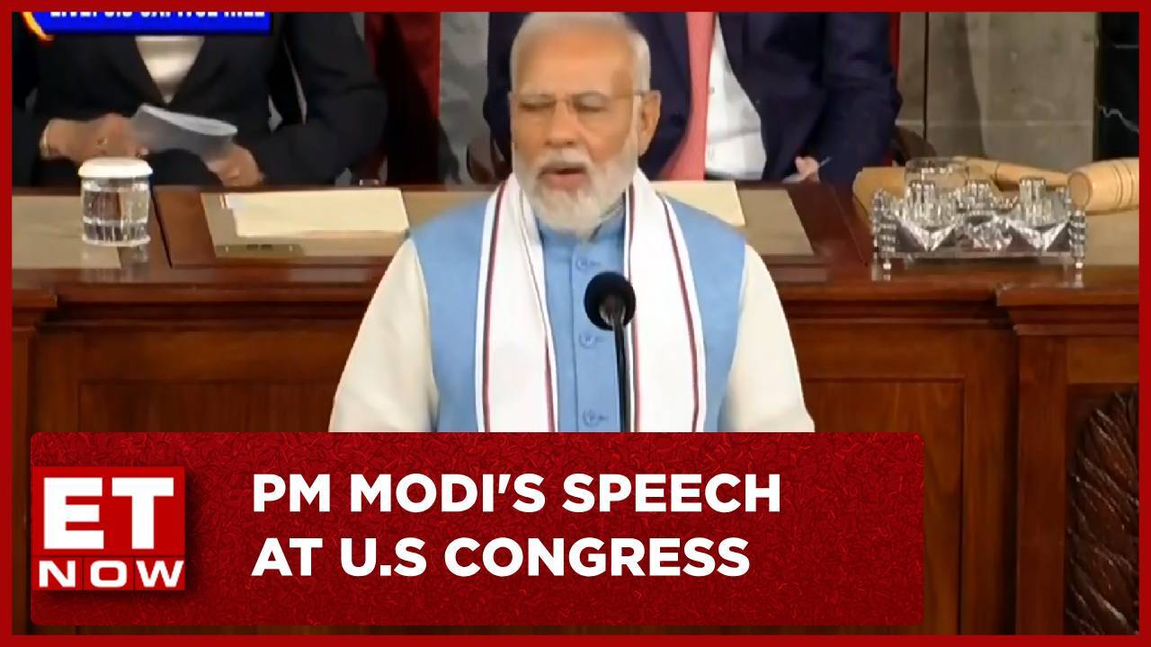 PM Modi Delivers 48-Minute Blockbuster Speech At U.S Congress | Watch ...