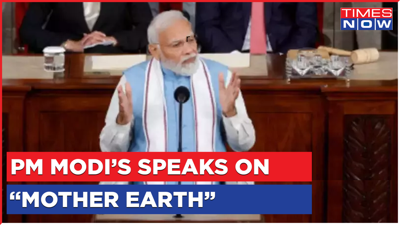 'Earth Is Our Mother' PM Modi's Historic Speech On Environment & Planet In US Capitol Hill ...