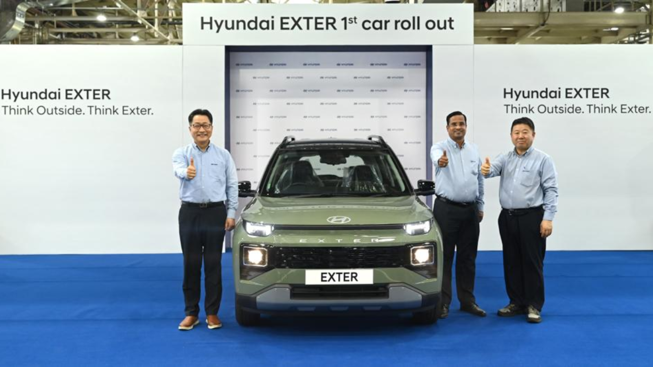 Hyundai Exter Production Commences In India With First Model Roll-Out ...
