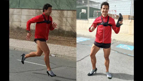 Man Runs 100 Meters In 12.82 Seconds While Wearing High Heels To Win ...
